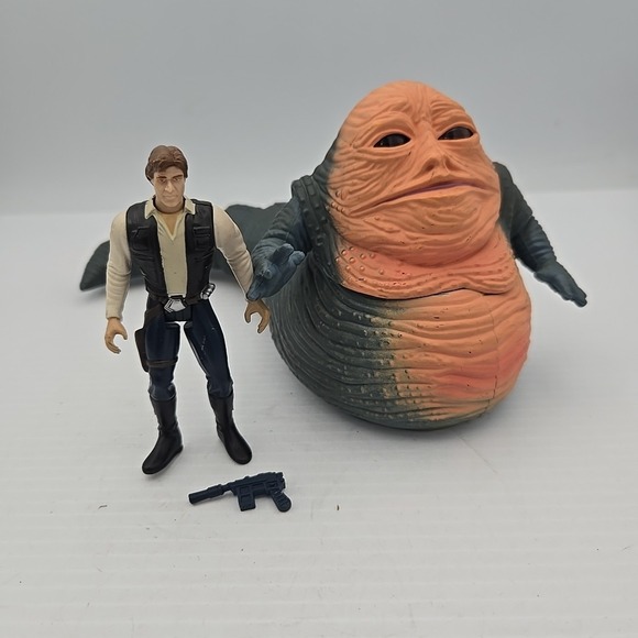 Kenner | Toys | Star Wars Power The Force Jabba Hutt Han Solo 997 ...